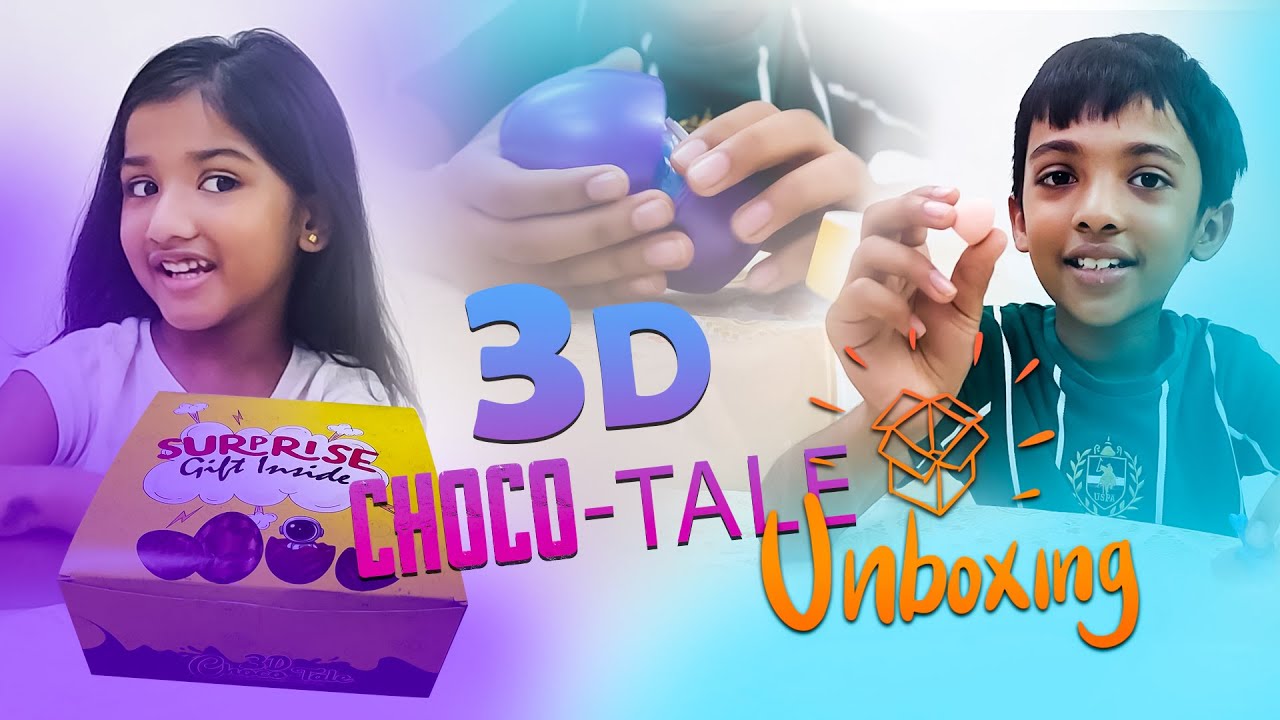 Unboxing 3D Choco-Tale With Surprise Gift | Adrian & Abby - YouTube