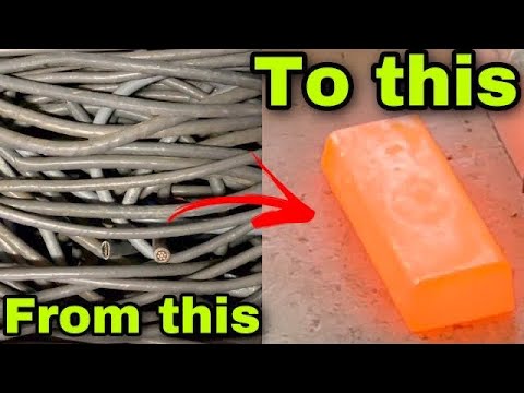 HUGE COPPER INGOT/ COPPER MELT/COPPER WIRE/SCRAP/devilforge # ...