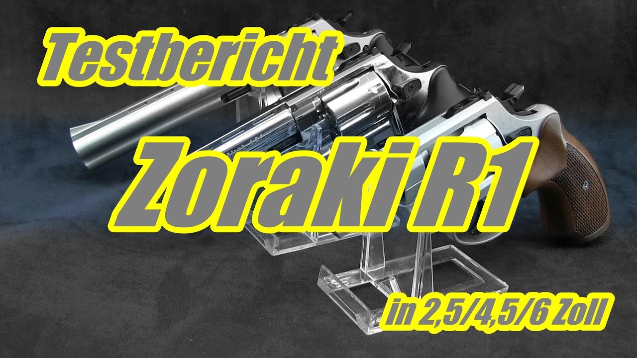 Zoraki R1 Review /Test in 2,5 4,5 und 6 Zoll - YouTube