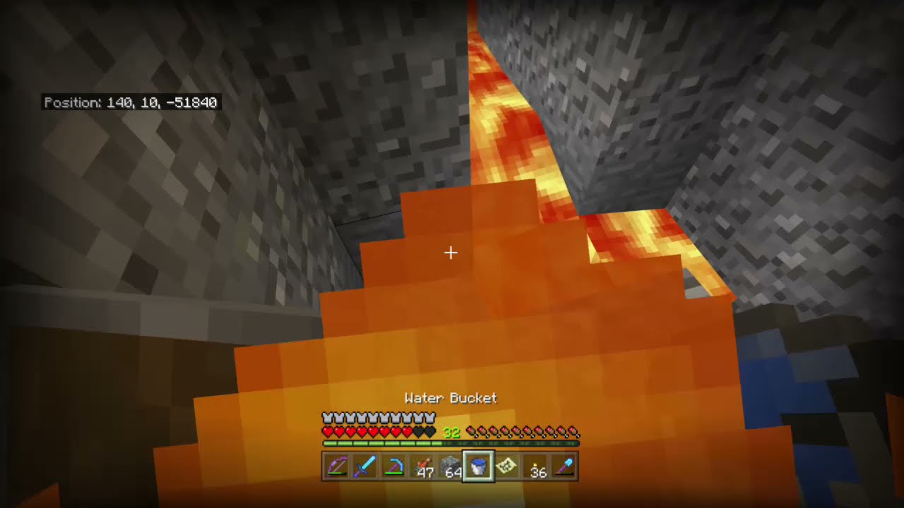 Minecraft Mineshaft Collapse - YouTube
