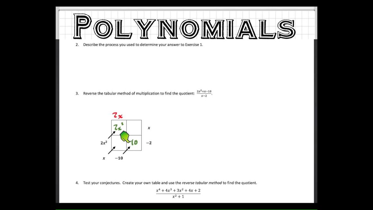 Into to reverse tabular method - YouTube