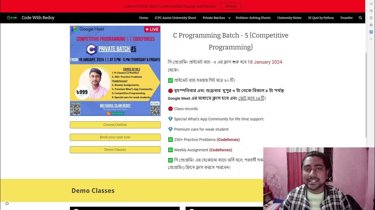 Let's enroll in our C Programming Private Batch - 5 for free - YouTube