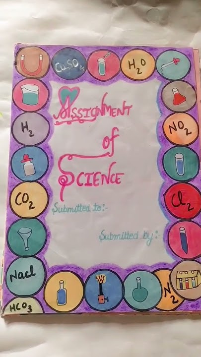 Science project file decoration ideas💡#sidhuartcraft - YouTube