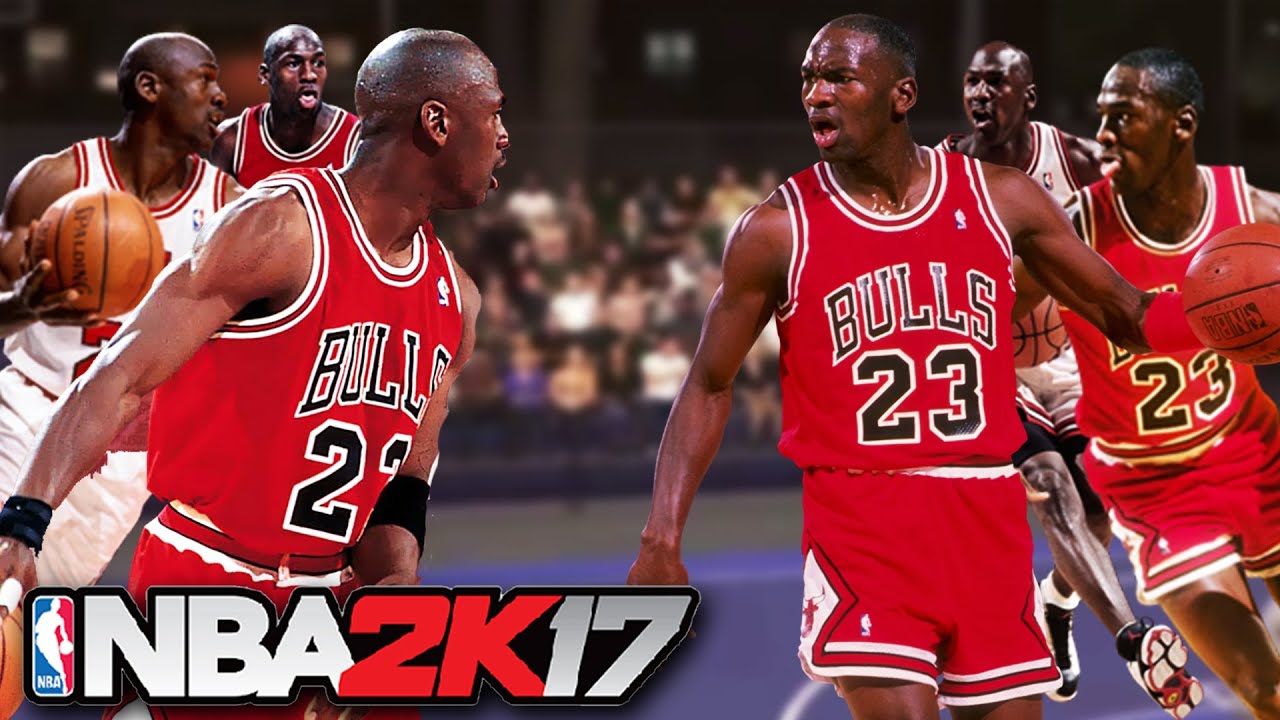 NBA 2K17 - Jordans Vs Jordans (3V3) Blacktop Match - YouTube