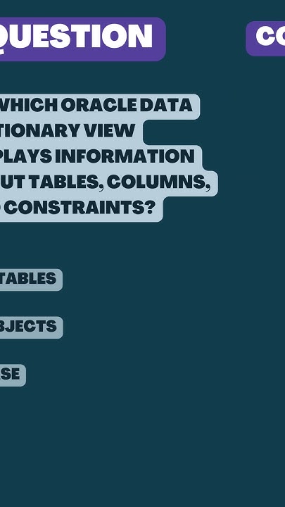 Oracle Dba Quiz 12 Databasemanagementsystem Oracledba Oracledbaonlinetraining Shorts Youtube