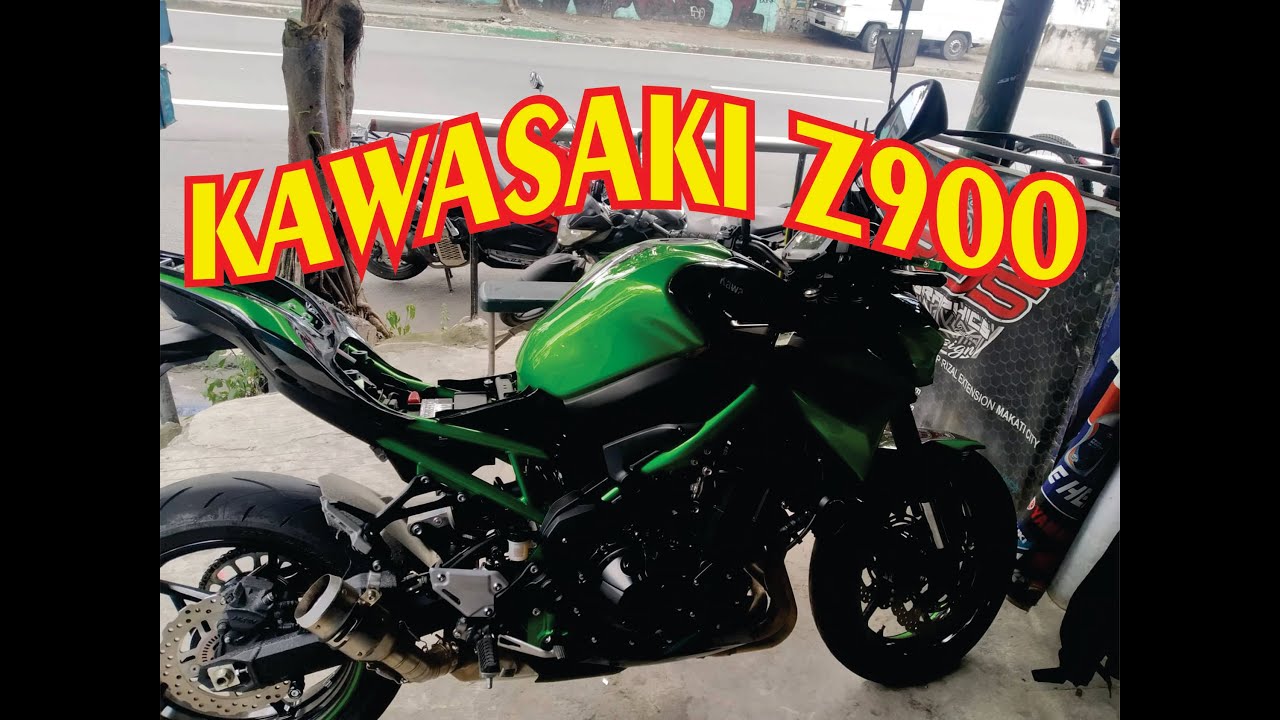 KAWASAKI Z900 wrapping foil decal - YouTube