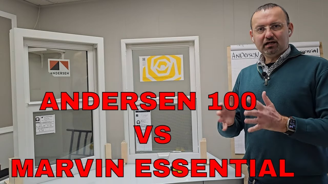 Andersen 100 Fibrex Window vs Marvin Essential Fiberglass Window| Side ...