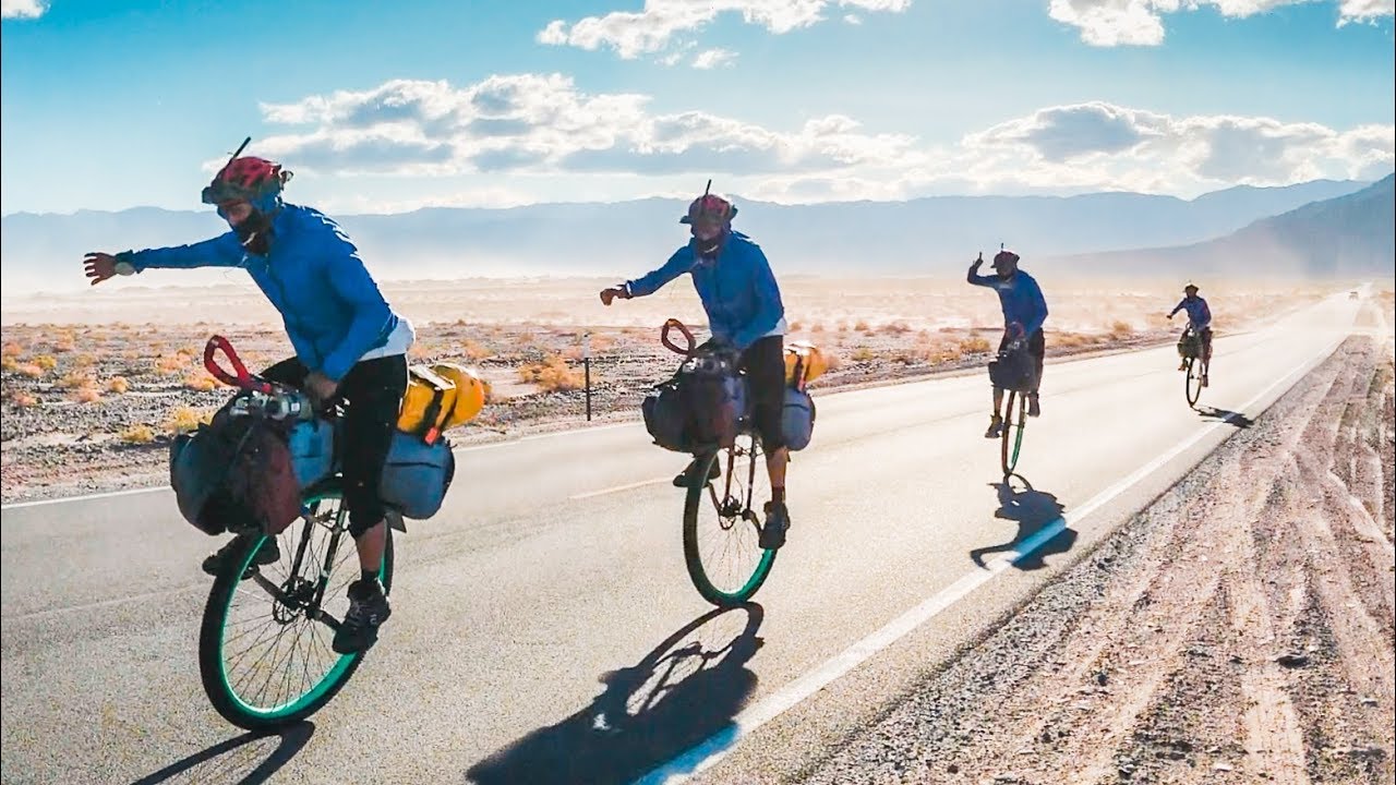 Riding a Unicycle Across Death Valley // Ep.7 Unicycling Across America ...