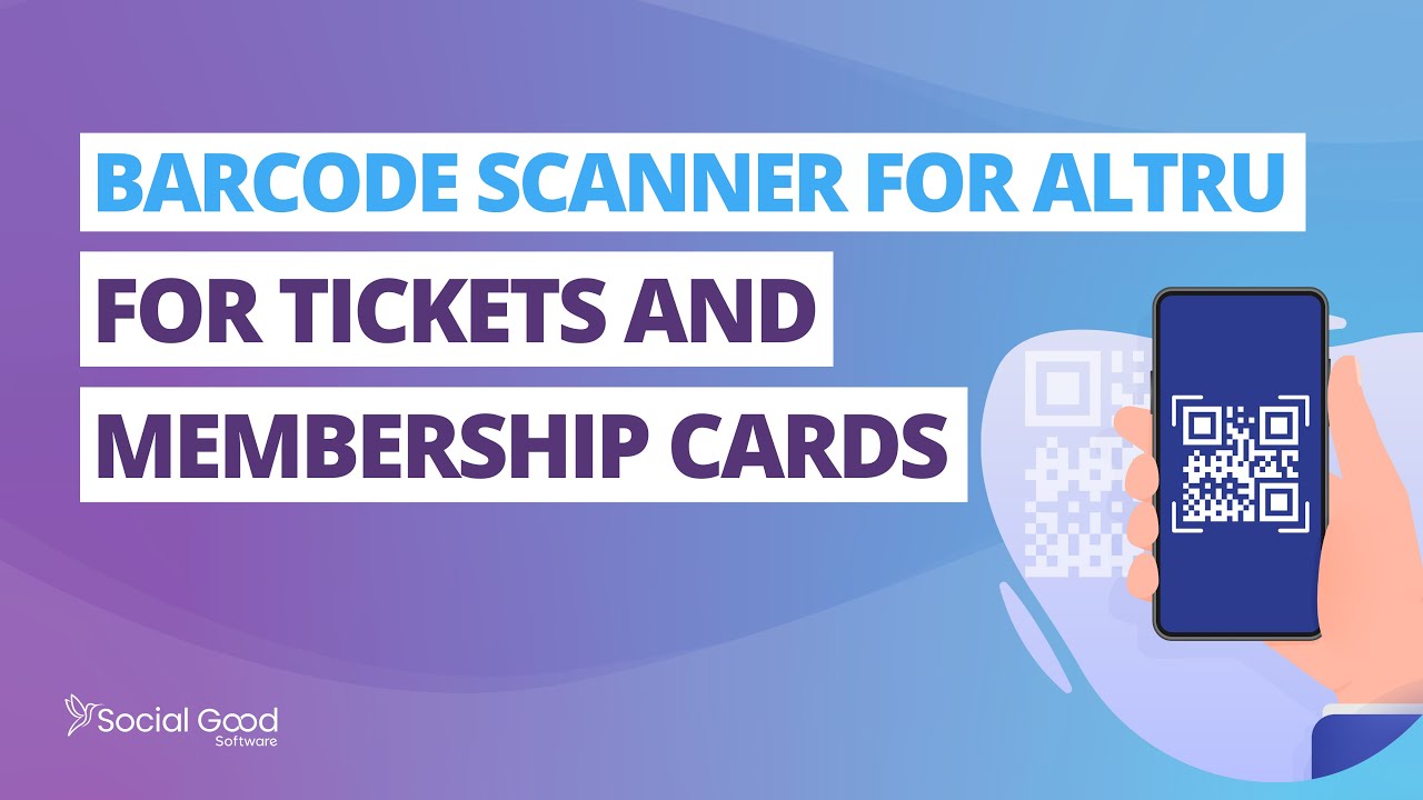 Barcode Scanner for Altru for Tickets and Membership Cards - YouTube