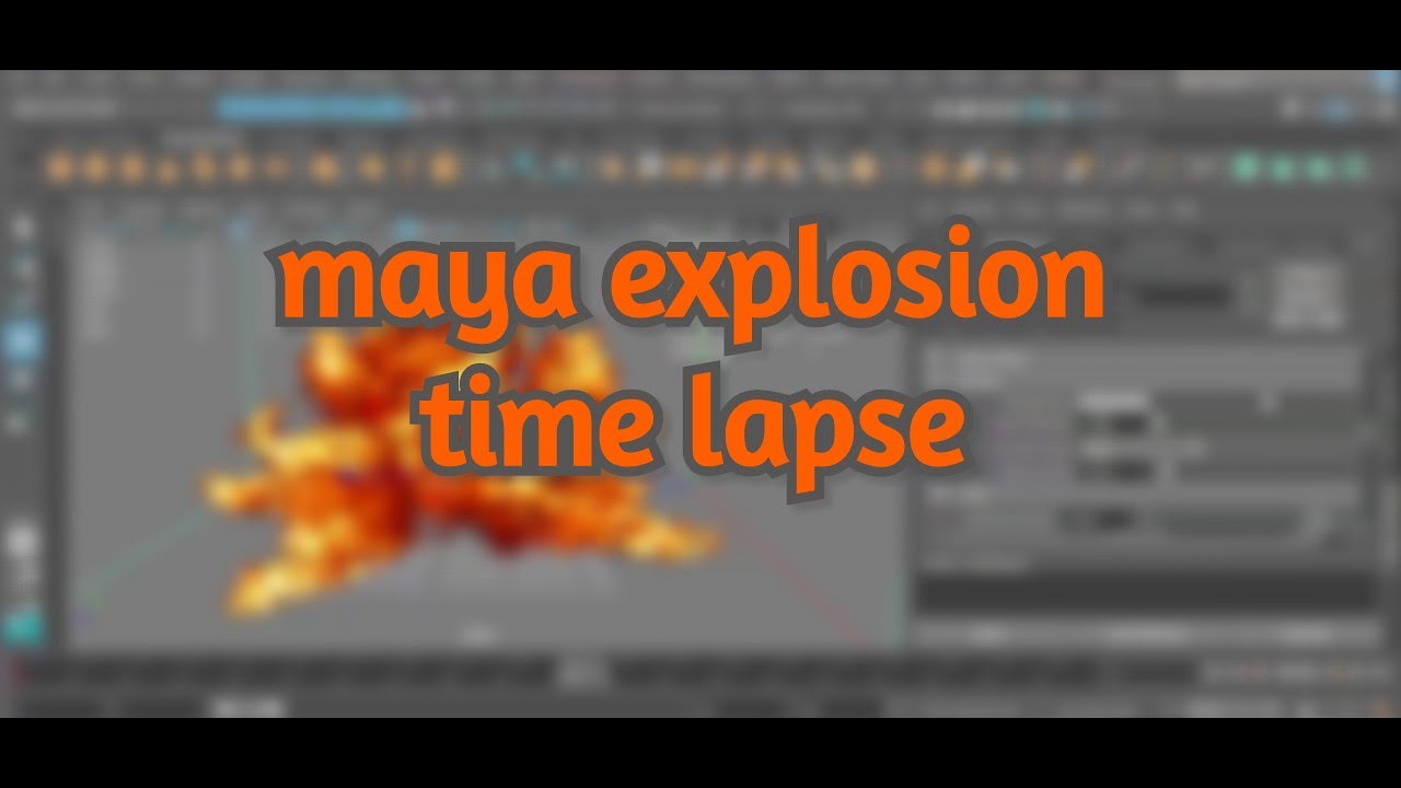 how to make fluid explosion in Maya 2018 - YouTube