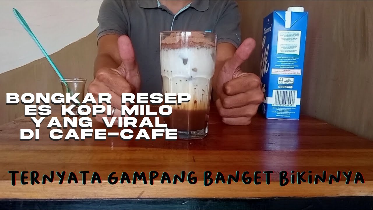Ternyata Gampang Bikin Es Kopi Milo Viral Yang Lezat Dan Menyegarkan ...