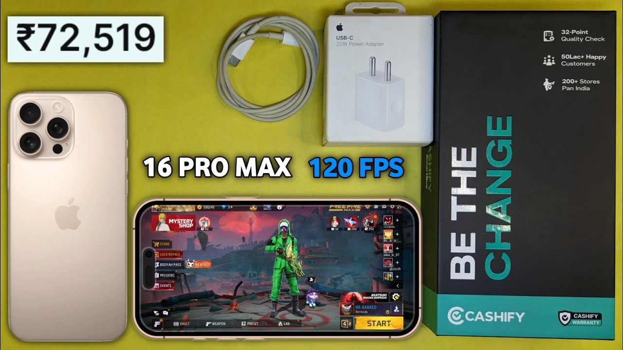 cashify iphone 16 pro max unboxing // iphone 16 pro max unboxing gaming ...