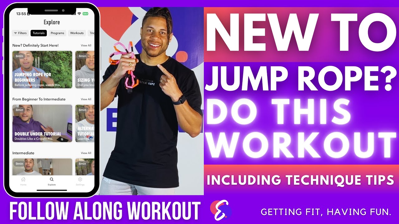 Best Jump Rope Workout For Beginners - 10 Min Follow Along - YouTube