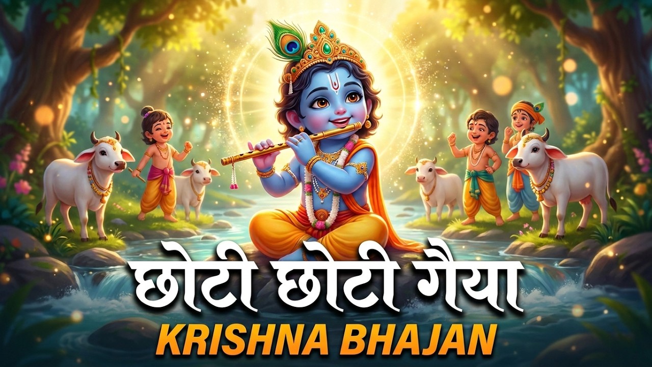 Choti Choti Gaiya 🦚 Krishna Bhajan | AI Animated Devotional Song - YouTube