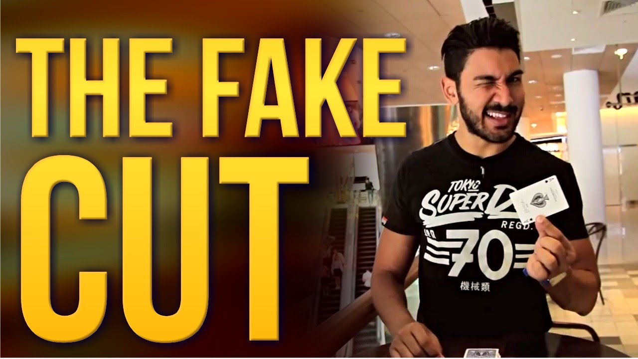 Magic Card Tricks Revealed: The Fake Card Cut: Magic Sleight - YouTube
