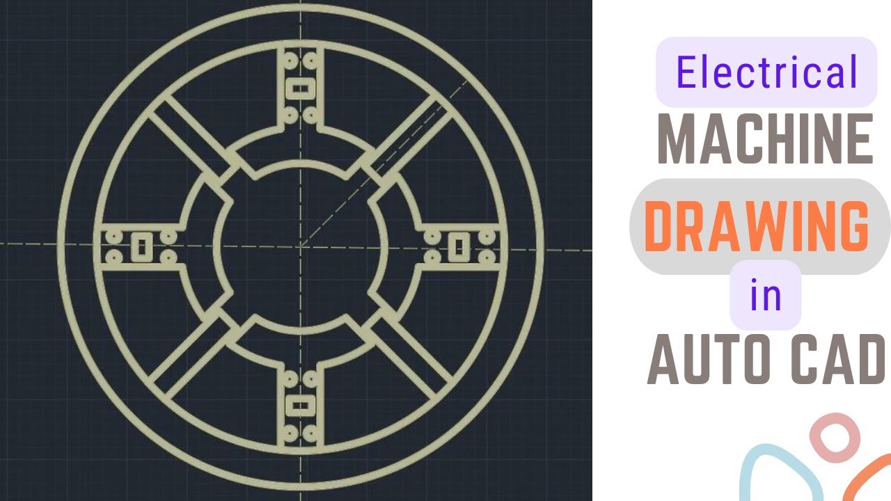 Electrical machine drawing in Auto CAD - YouTube