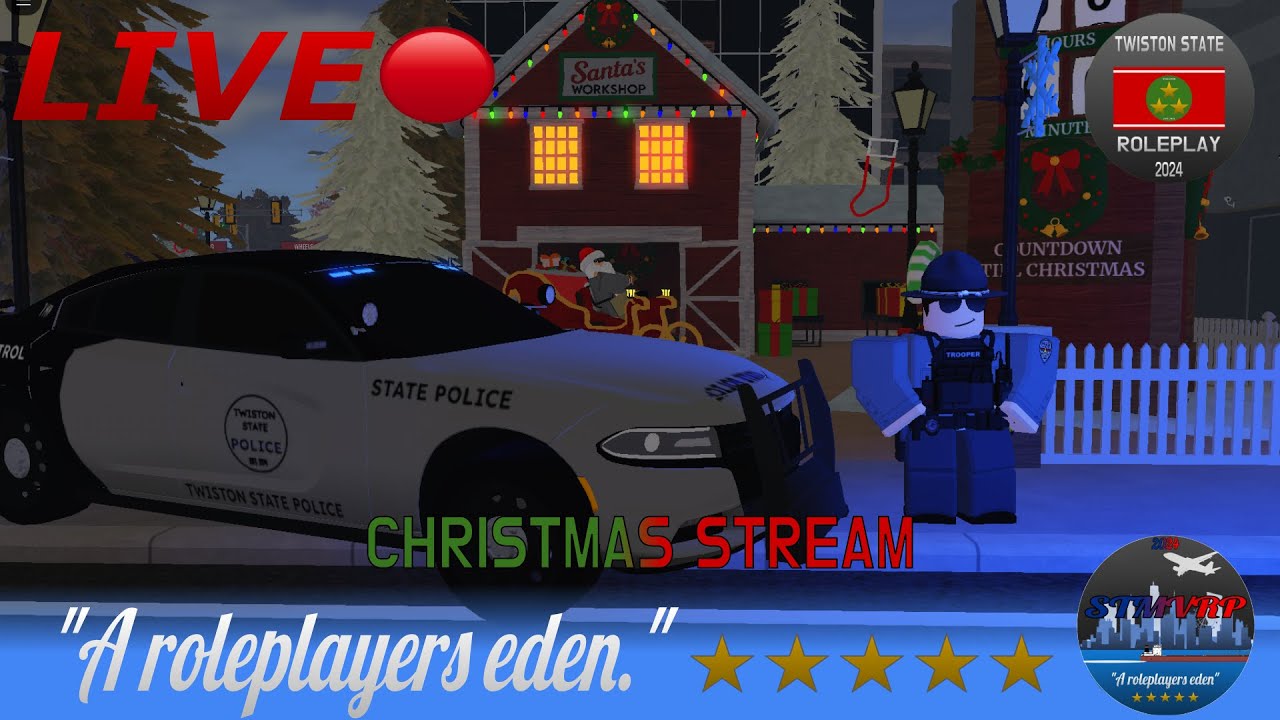 🔴LIVE - Christmas Stream | STMVRP + TSRP | ERLC Roleplays + More! - YouTube