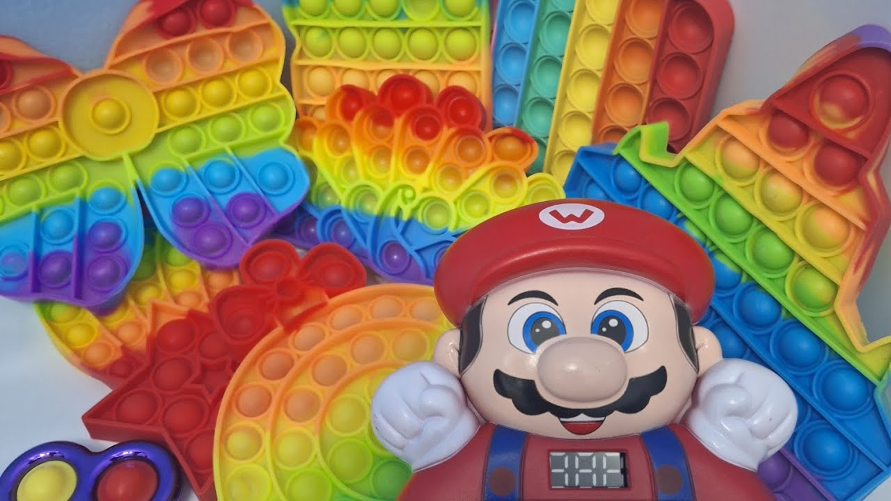 🔴 LIVE !! Oddly Satisfy Pushing Viral Pop It Electric Mario Version # ...