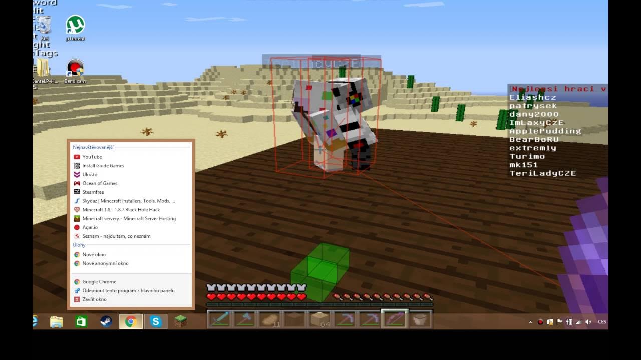 jak dat do minecraftu hacky % - YouTube