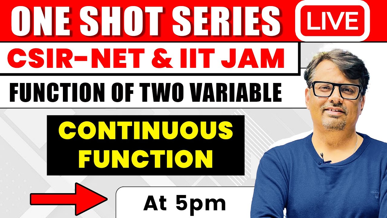 Continuous Function Function Of Two Variable In One Shot For Csir Net 1193
