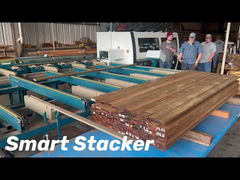 Lumber Stacking Machine Demo - YouTube