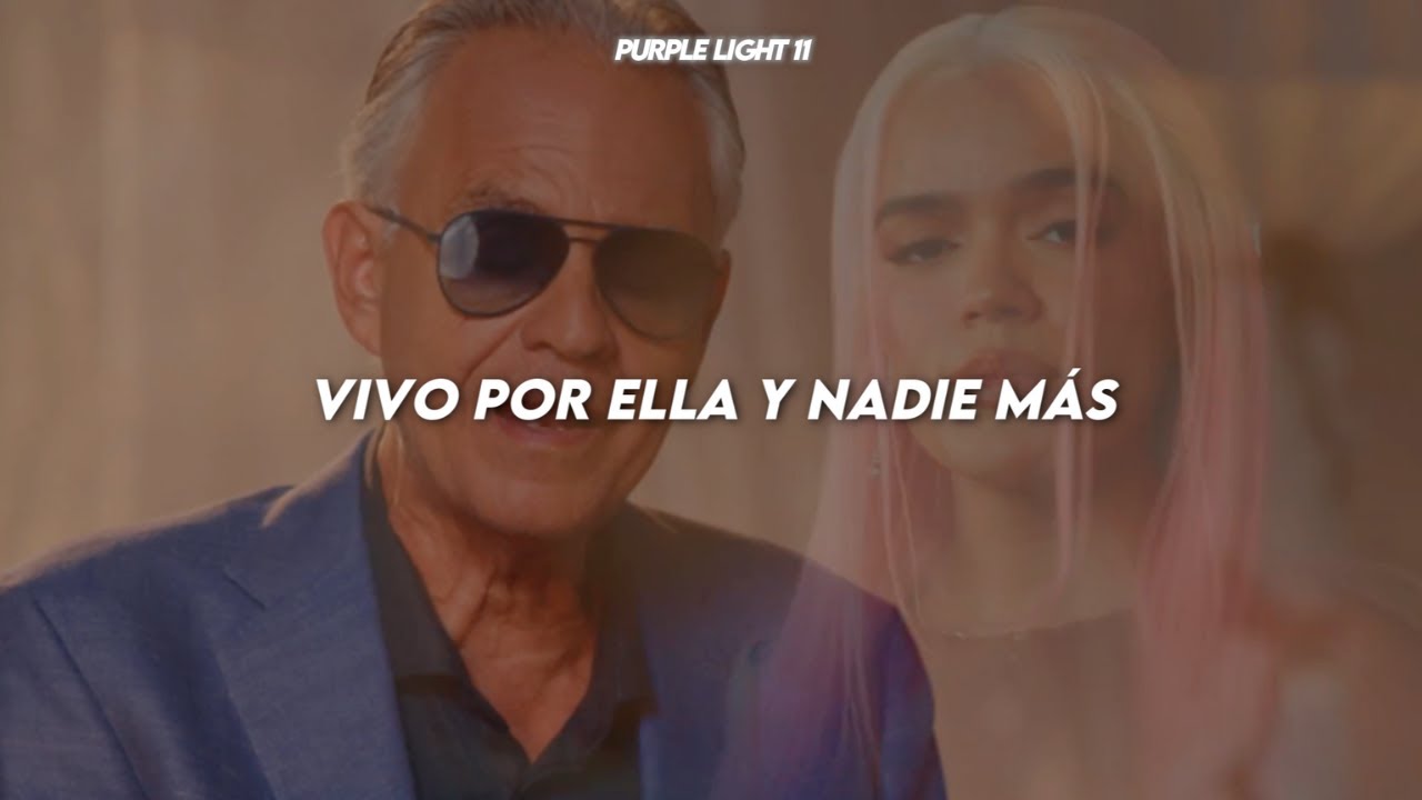 ANDREA BOCELLI & KAROL G - VIVO POR ELLA (Letra) || Video Oficial ...