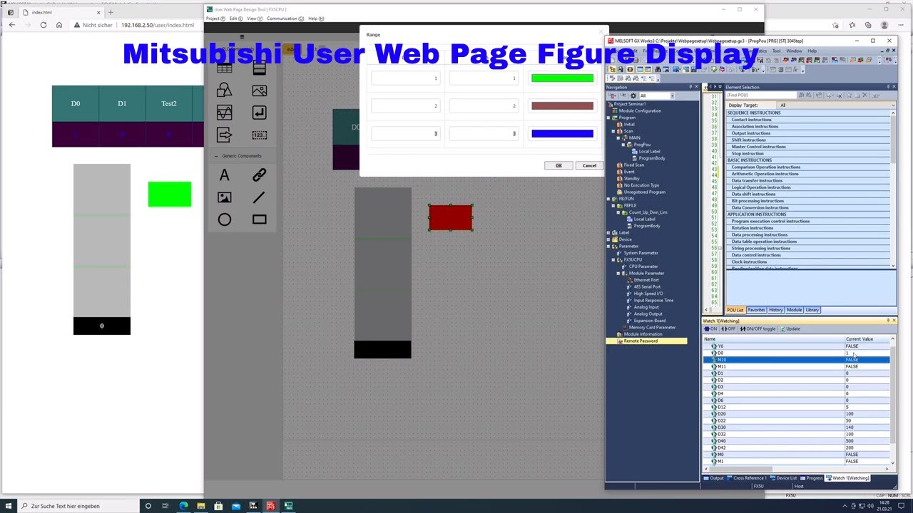 Mitsubishi User Web Page Figure Display #7 - YouTube