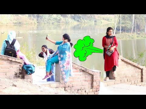 Very Funny Farting Prank in public Couples park Part- 386 😜! N2o Shreya