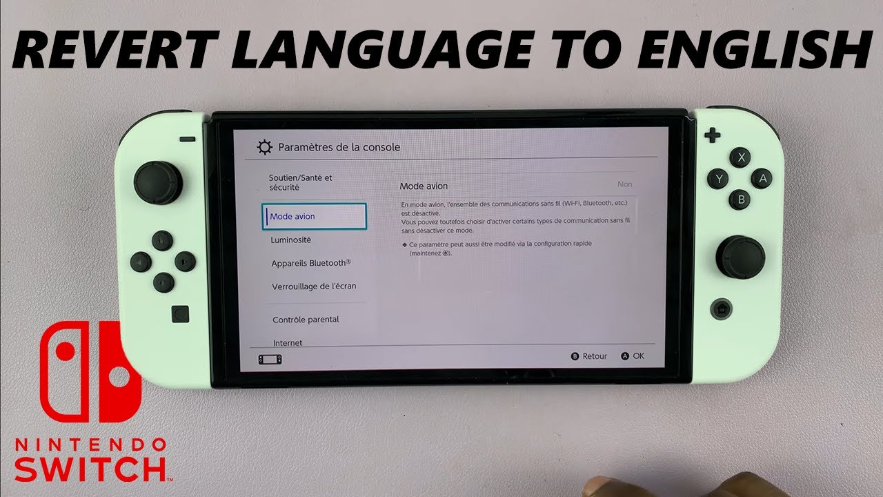How To Change Nintendo Switch Language Back To English - YouTube