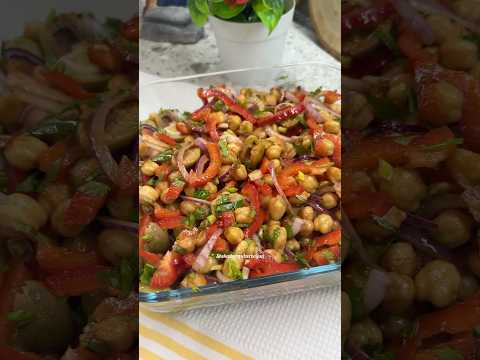 Super Noxudlu salat #food #recipe #shekerburaazerbaijan #dadlıyeməklər #salatlar #noxud #keşfet