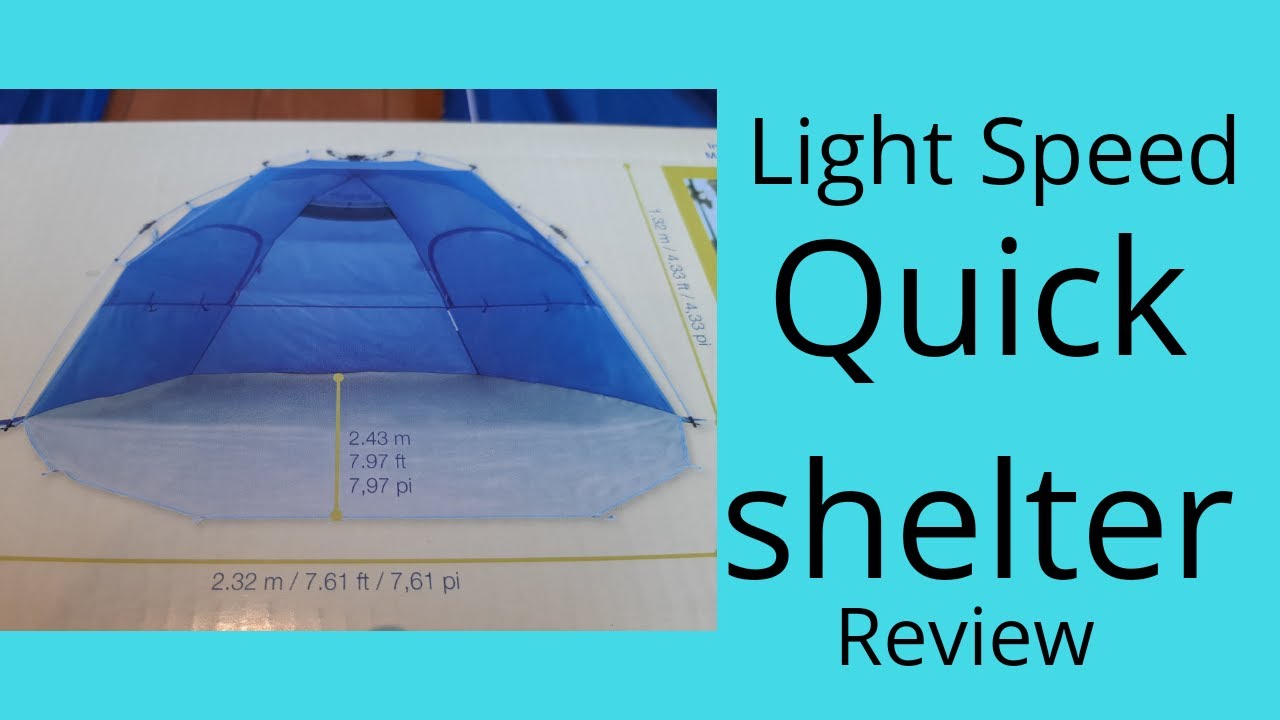 Light speed|quick shelter| Review|tent - YouTube
