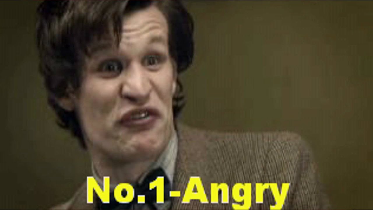 The Many Faces Of Matt Smith | Number 1-Angry - YouTube