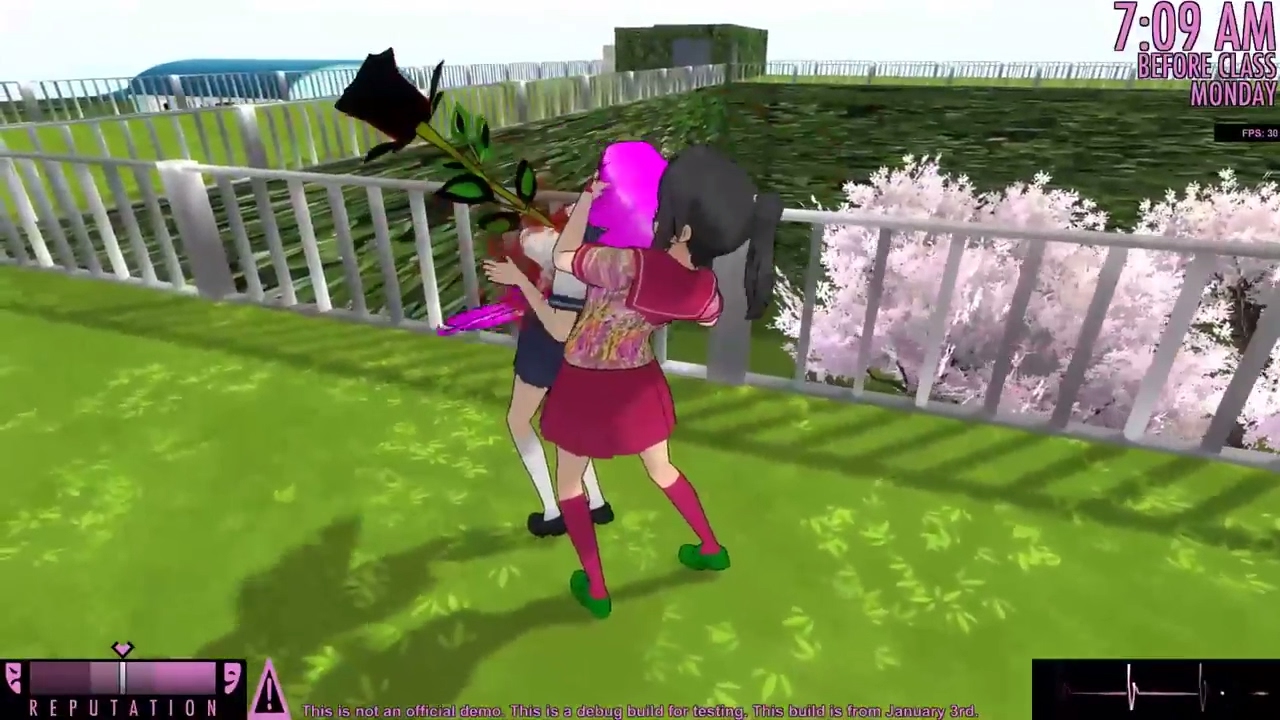 Rose of death Yandere simulator jardin mod - YouTube