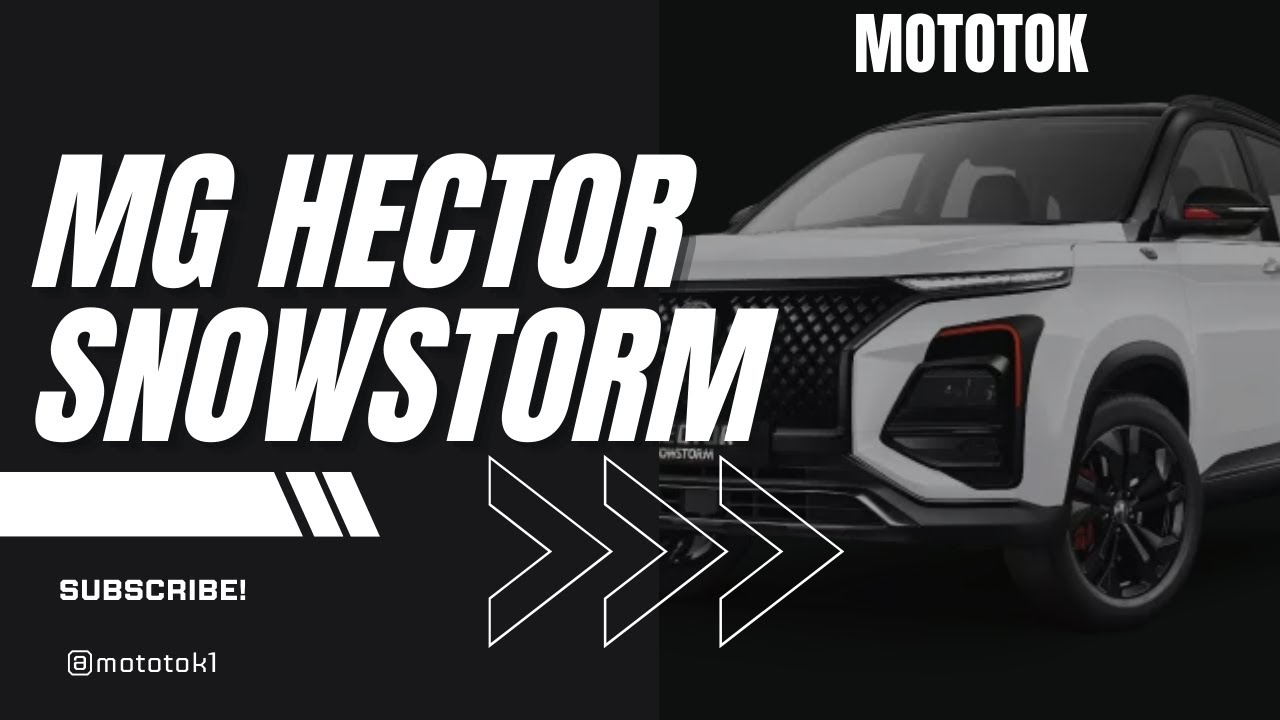 MG Hector Snowstorm Unleashing the Ultimate Winter Adventure! ️🚗 - YouTube
