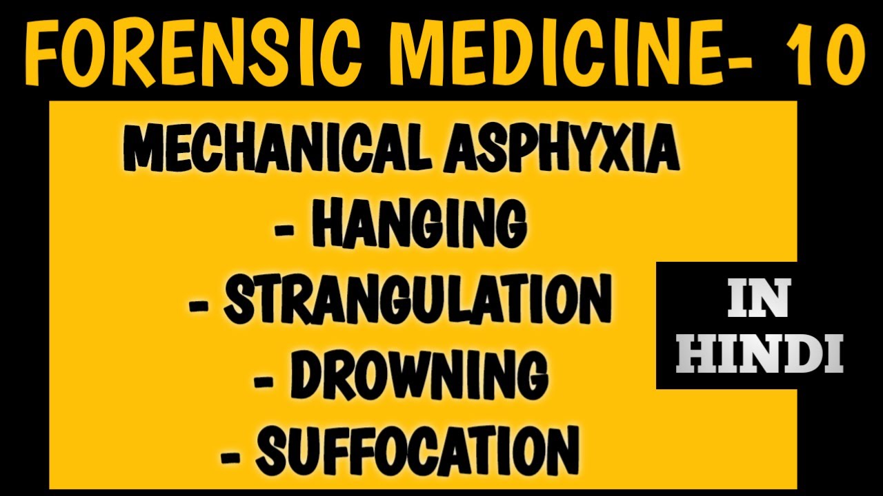 Mechanical Asphyxia- Hanging, Strangulation, Suffocation and Drowning ...