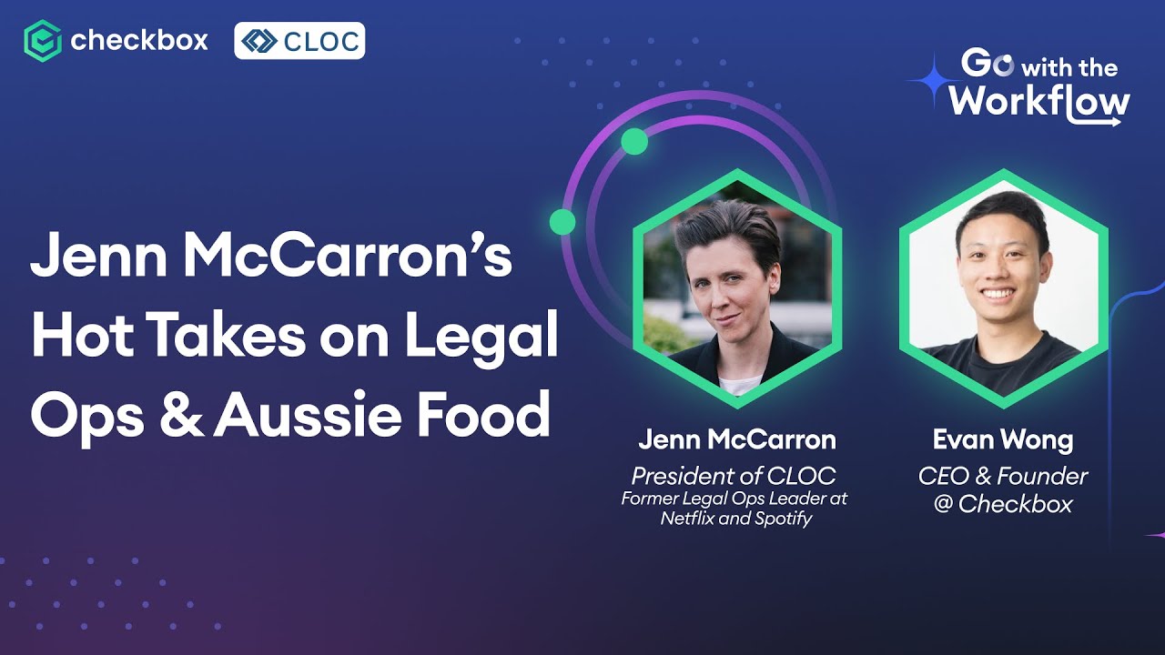 Jenn McCarron’s Hot Takes on Legal Ops & Aussie Food | Jenn McCarron (President of CLOC) - YouTube