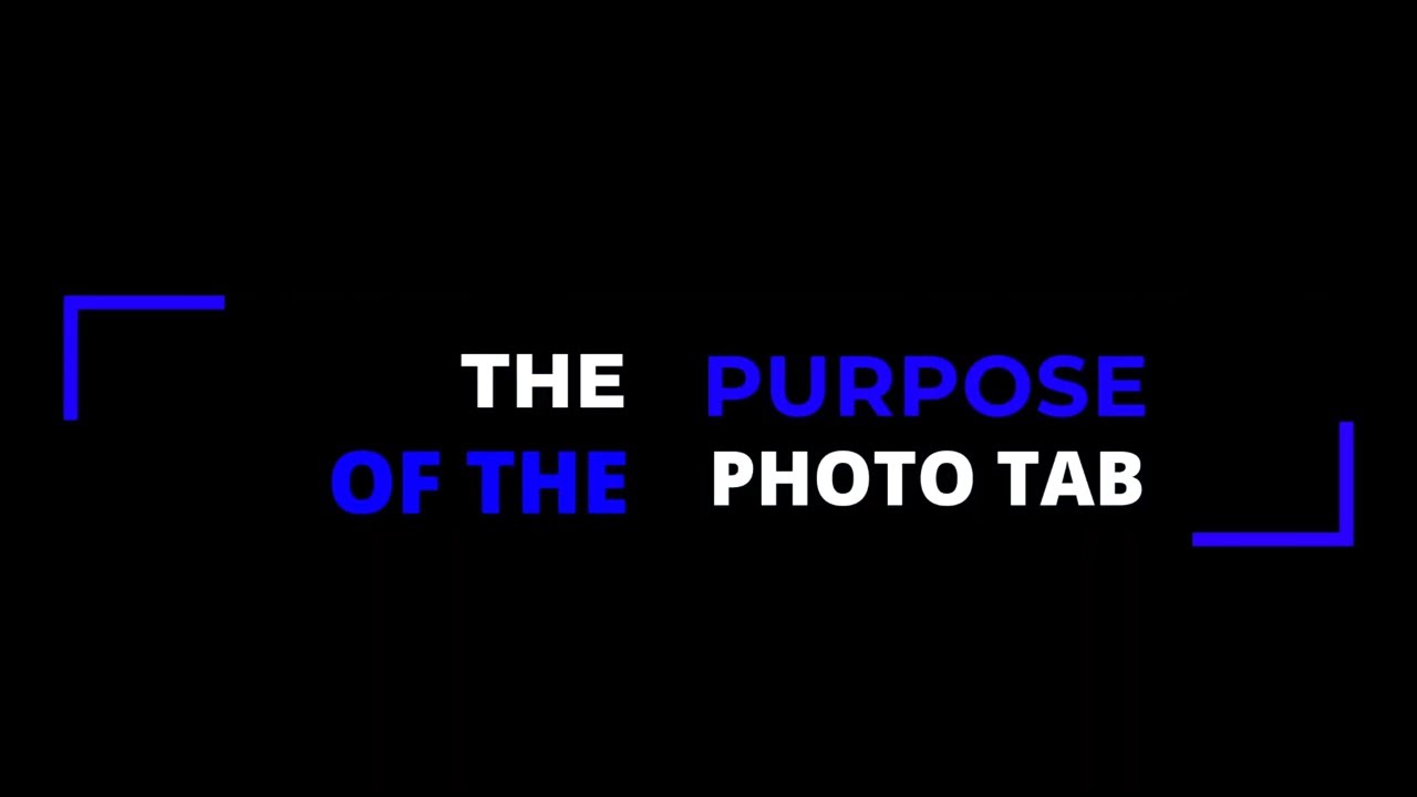 How to Navigate the Photo Tab - YouTube