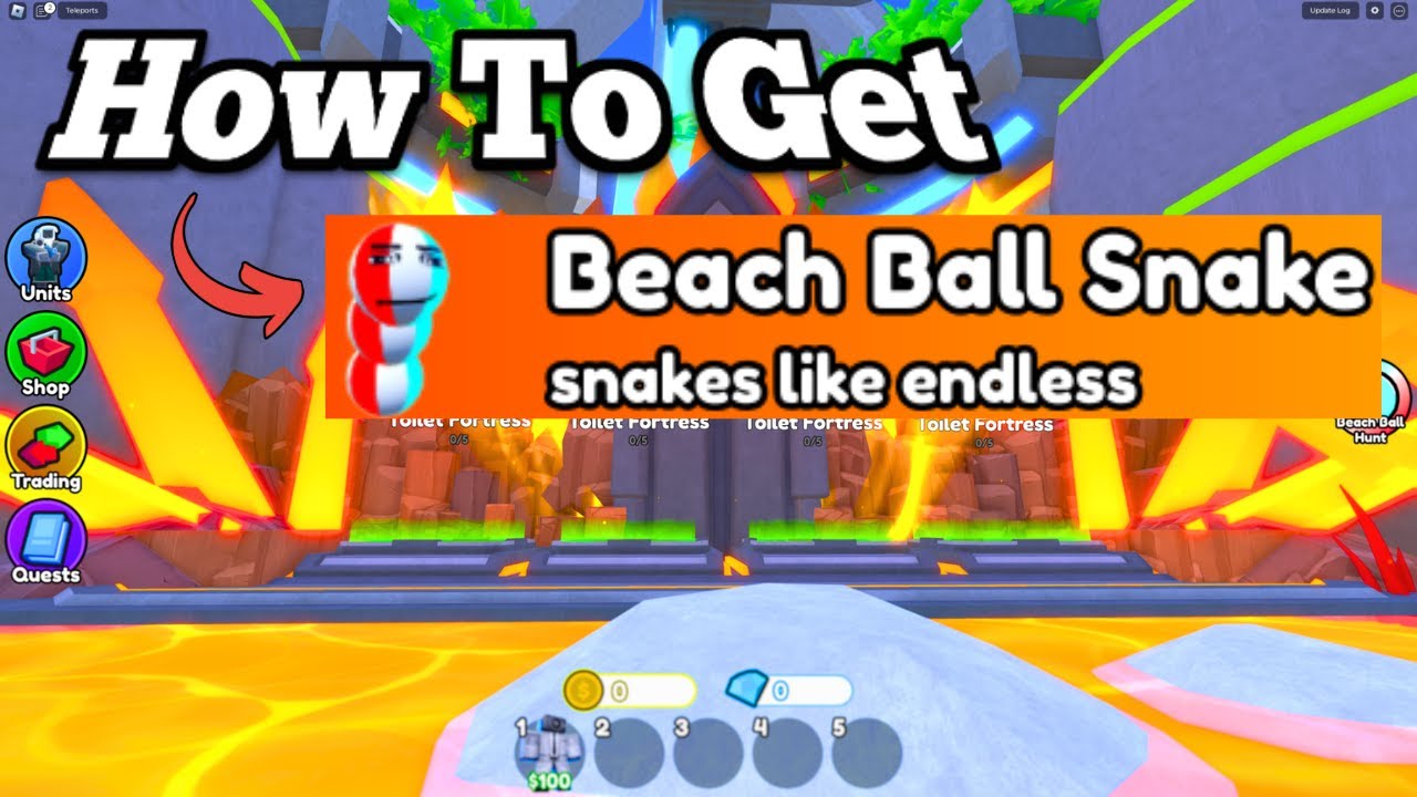 How to Get Beach Ball Snake in Toilet Tower Defense Roblox - Full Guide ...