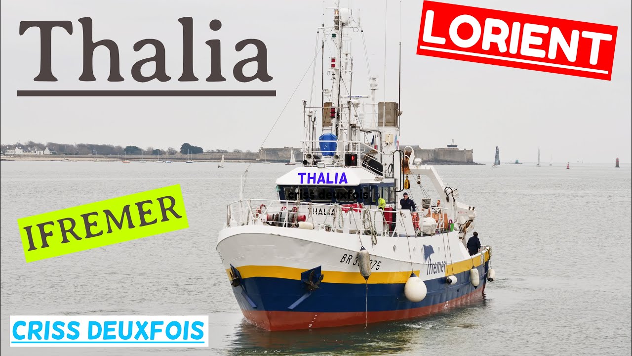 Thalia ; IFREMER ; Navire Océanographique ; Rade de Lorient ; Bateau ...
