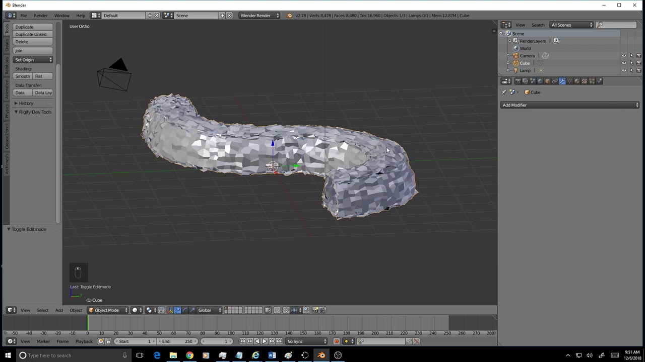 Making a Cave/Tunnel in Blender: Part 1 - YouTube