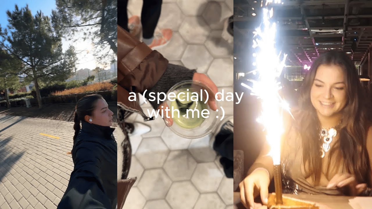 a (special) day with me | running, matcha rave & dinner - YouTube