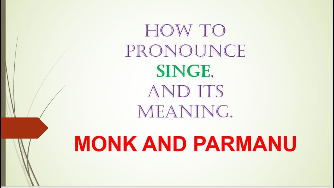 SINGE ENGLISH VOCAB II MONK AND PARMANU - YouTube
