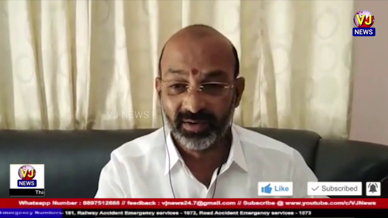 Telangana BJP president, Karimnagar MP Bandi Sanjay fires on CM KCR ...