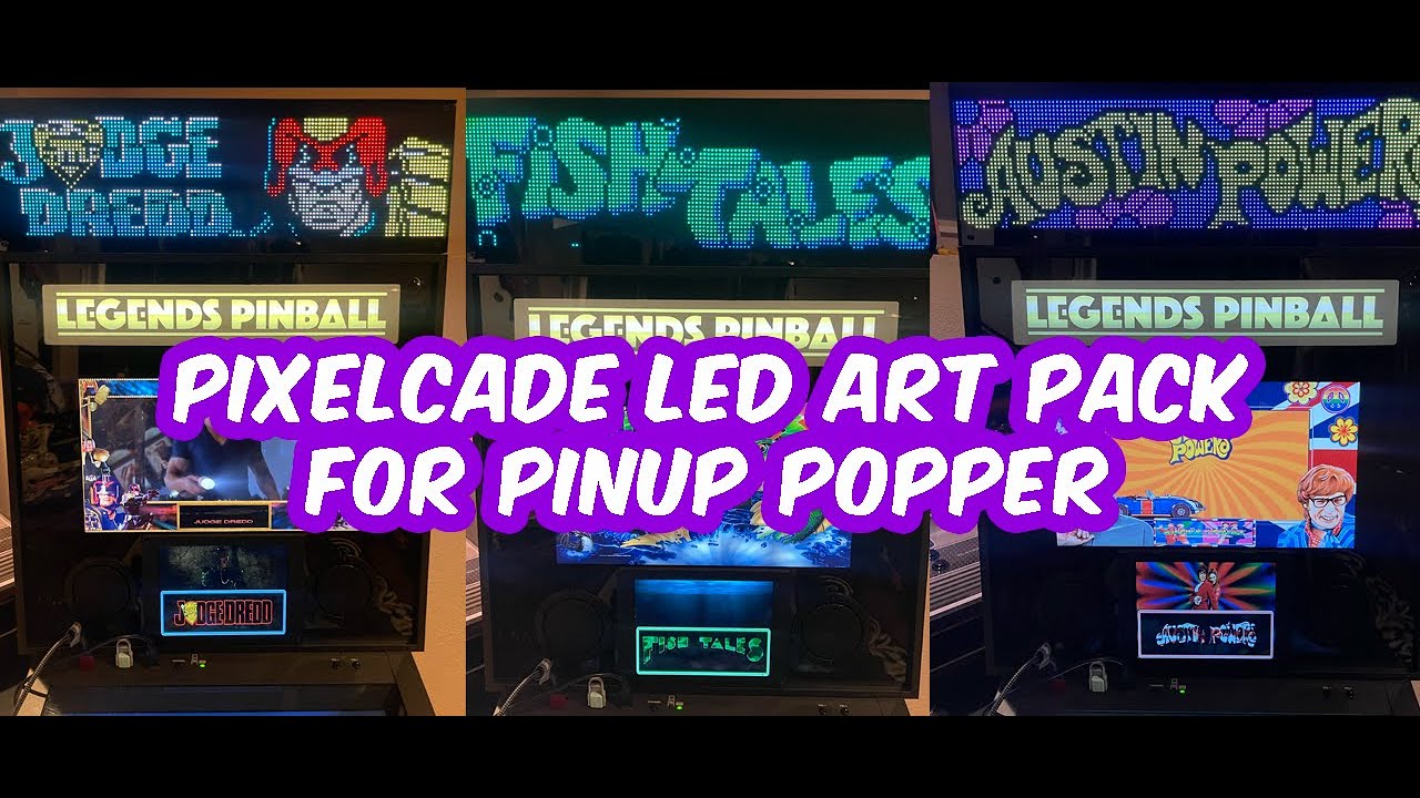 Pixelcade Art Pack for PinUp Popper - YouTube