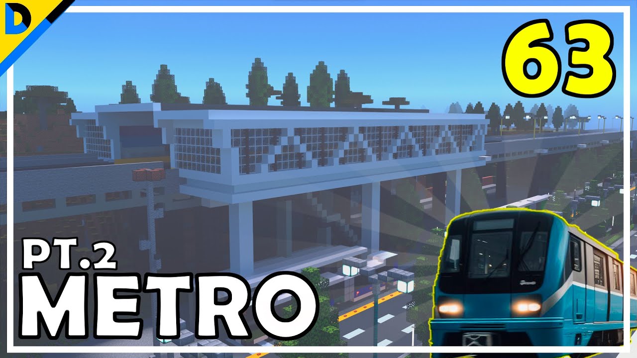 🏢CONSTRUYENDO una CIUDAD en MINECRAFT #63 - Metro Elevado Pt.2 ...