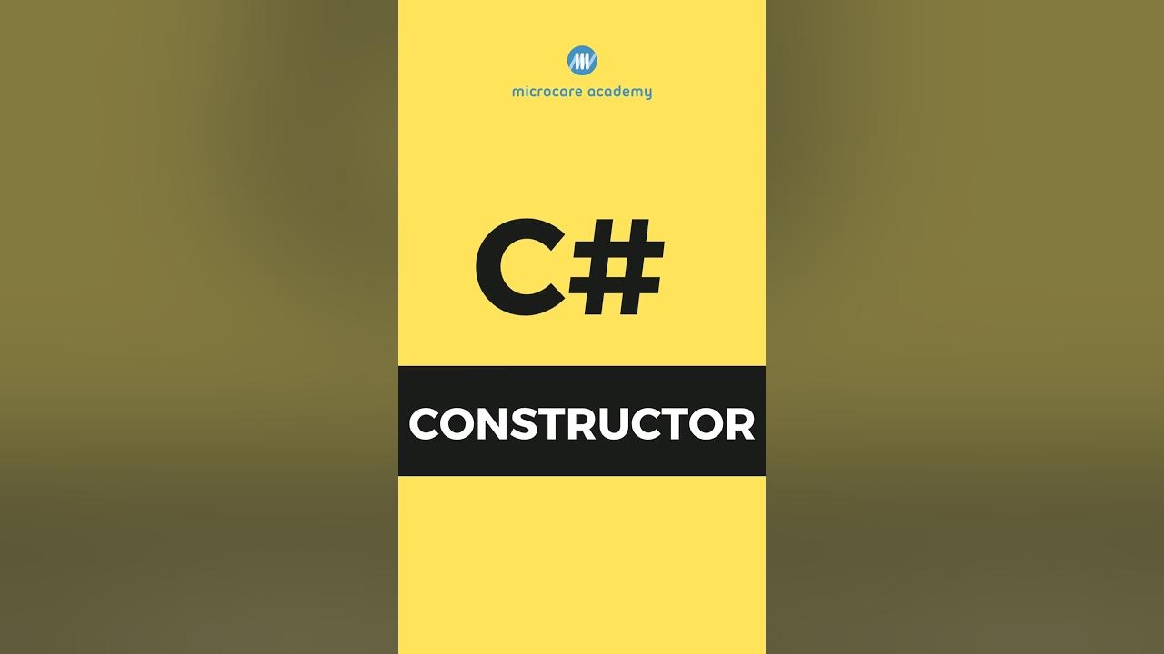 Constructor in C# | #csharp #shorts - YouTube