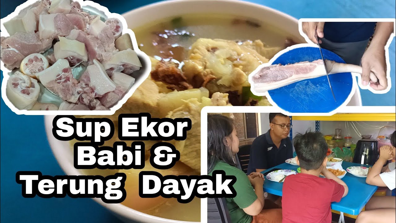 Sup Ekor Babi Warna "Pink" Masak Dengan Terung Dayak | Sedap Secukup ...