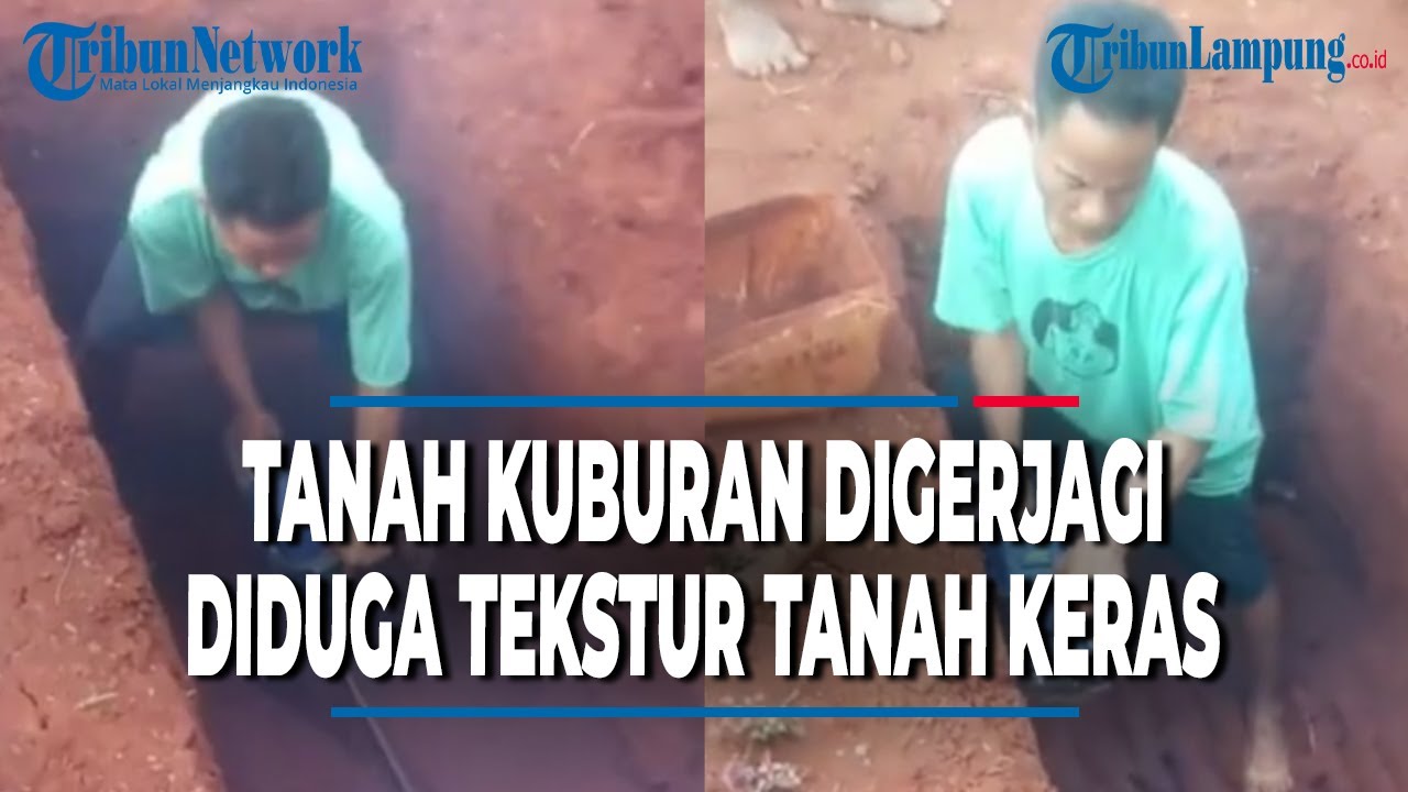 VIRAL TUKANG GALI KUBUR MENGGERGAJI TANAH KUBURAN PAKAI GERGAJI MESIN ...