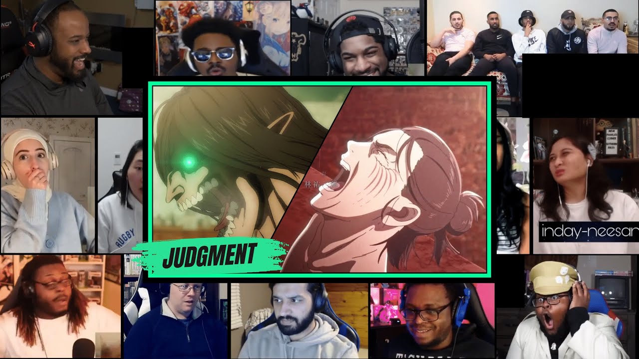 Judgment || Attack On Titan S4 (Part 2) Ep17 || Reaction Mashup - YouTube