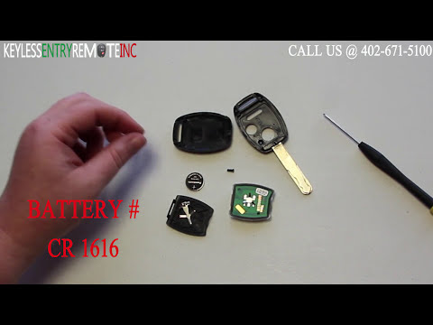 How To Change The Key Fob Battery In A 2009 - 2013 Honda Fit - Keyless ...